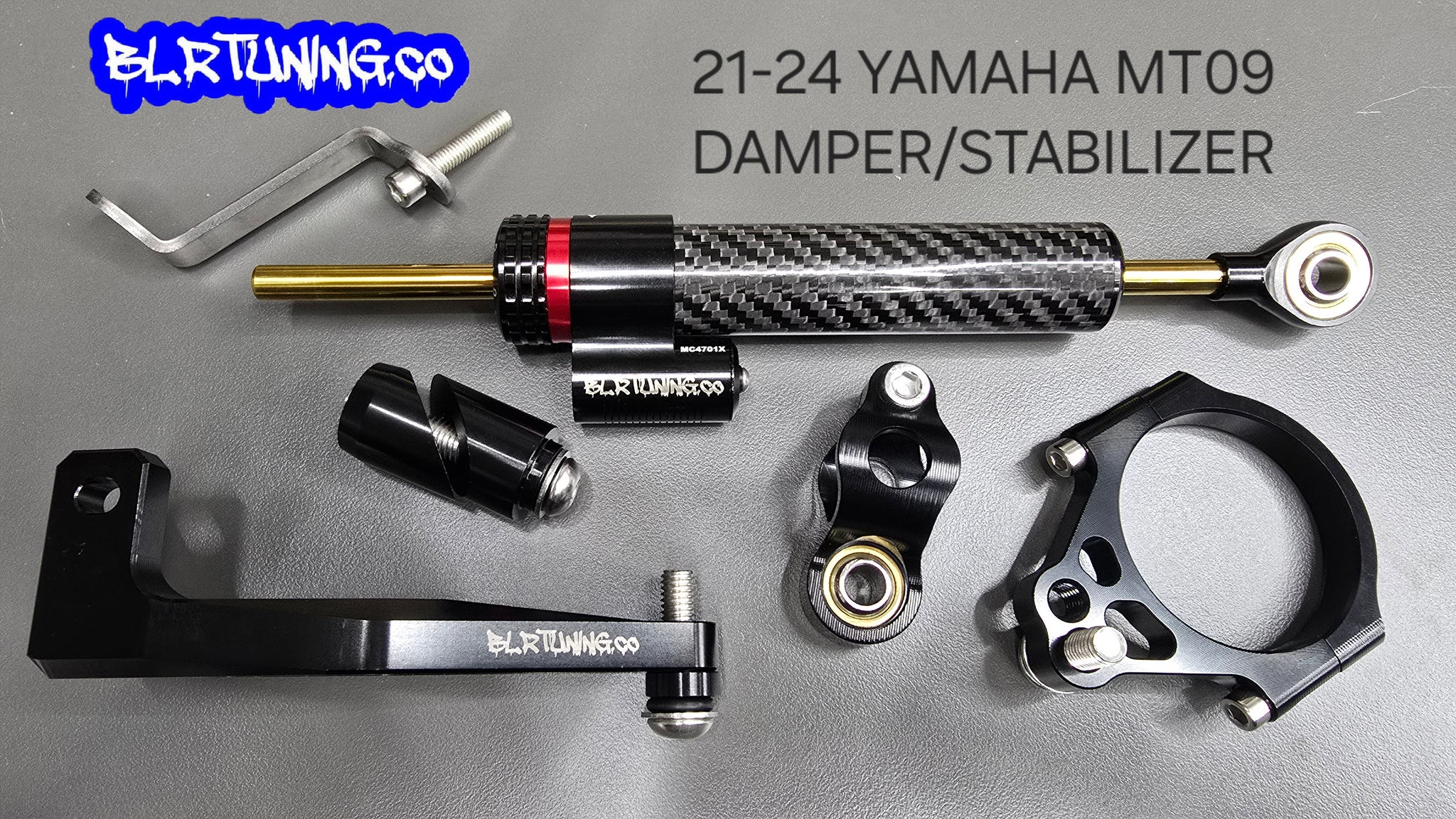 YAMAHA MT09 STEERING STABILIZER DAMPER FITS 2021 TO 2024 MT09 MT-09 XS ...