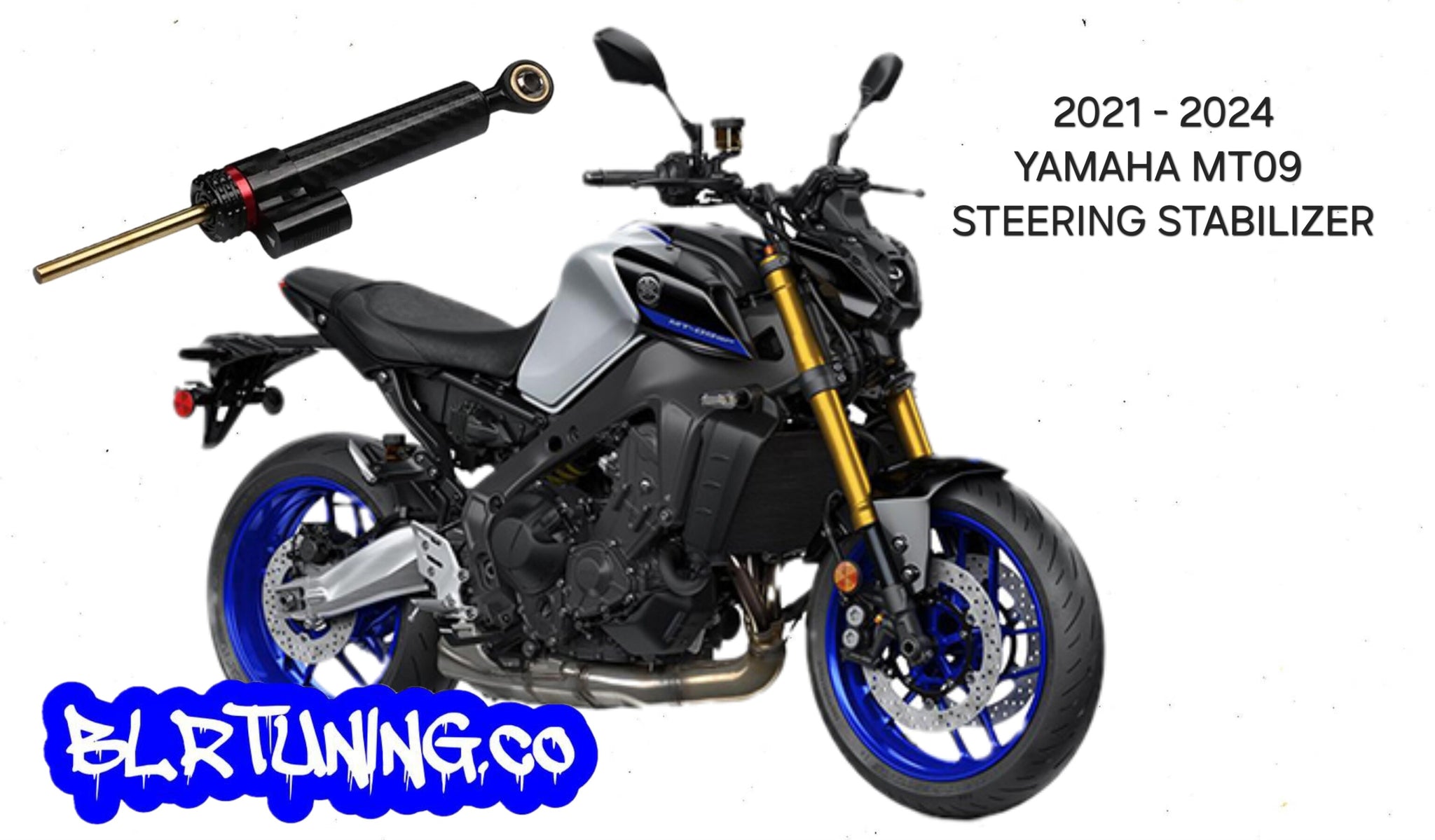 YAMAHA MT09 STEERING STABILIZER DAMPER FITS 2021 TO 2024 MT09 MT-09 XS ...