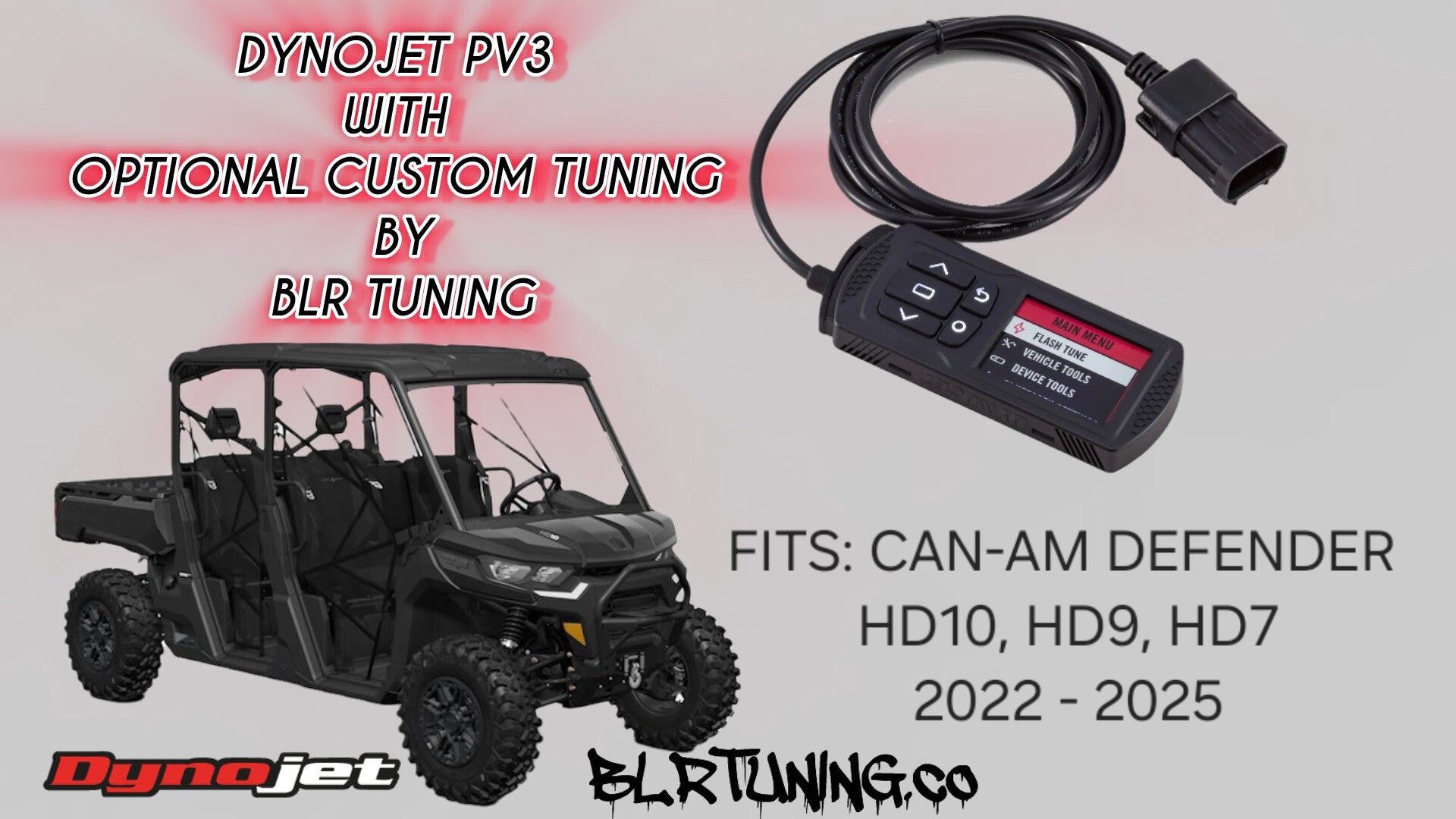 CAN-AM DEFENDER HD10 - HD9 - HD7 - 2022 - 2025 DYNOJET PV3 WITH OPTION ...