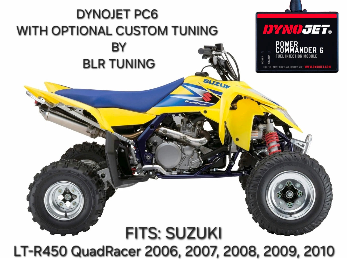 SUZUKI LT-R450 QuadRacer ATV MODELS 2006 - 2010 PC6 BY DYNOJET WITH OP ...