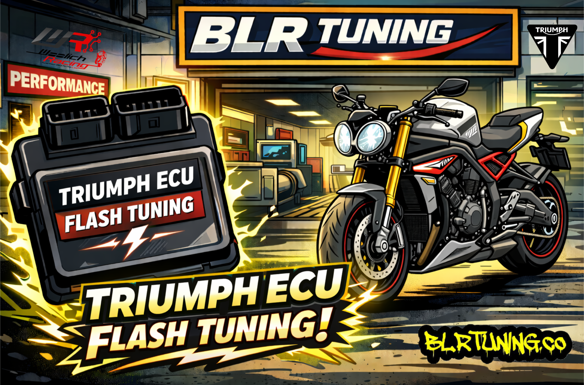 TRIUMPH ECU FLASH TUNING – BLR TUNING