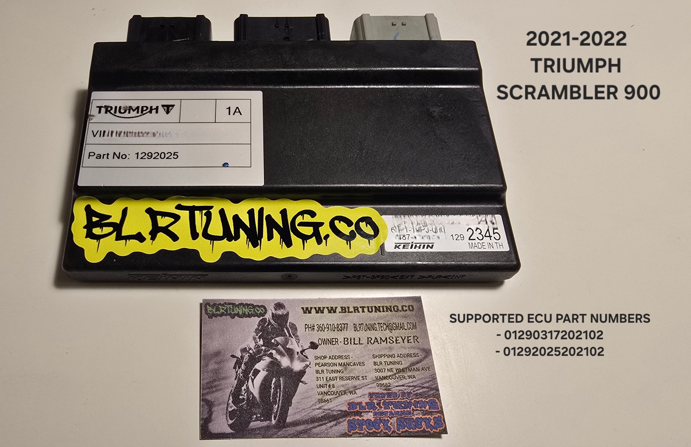 TRIUMPH MOTORCYCLE ECU FLASH TUNING – BLR TUNING